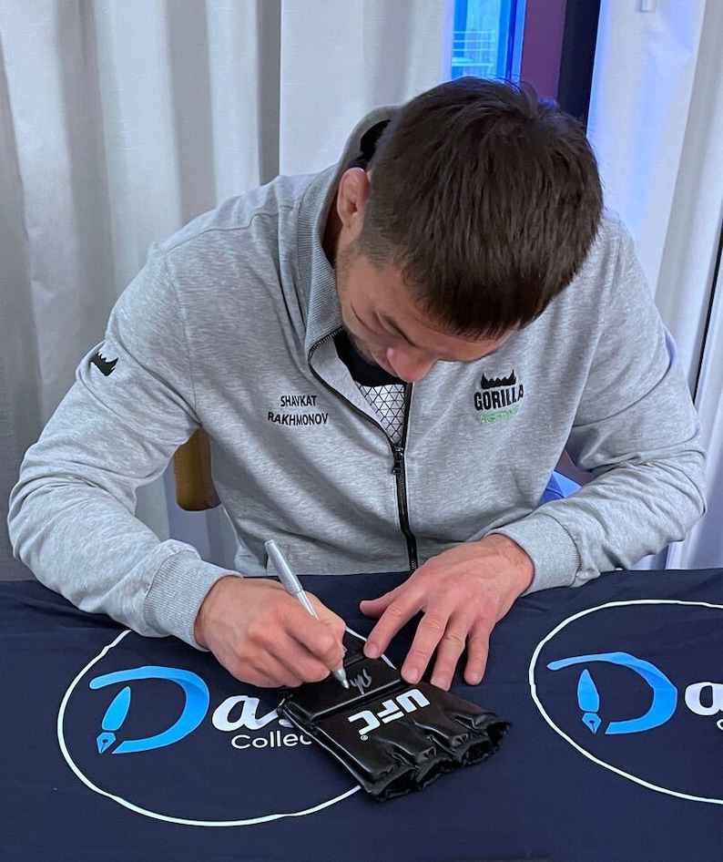 Shavkat Rakhmonov Autographed Signed UFC Glove JSA Witness COA - Etsy