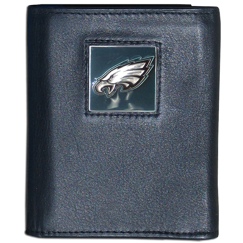 Philadelphia Eagles Fine Grain Leather Wallet - Etsy