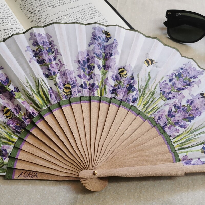 Hand Painted Fan - Etsy
