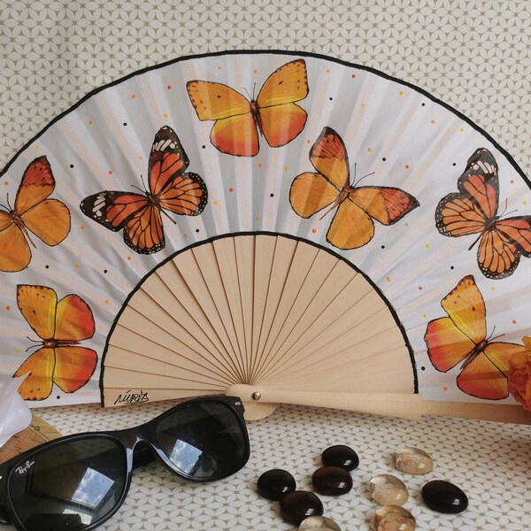 Hand Painted Fan - Etsy