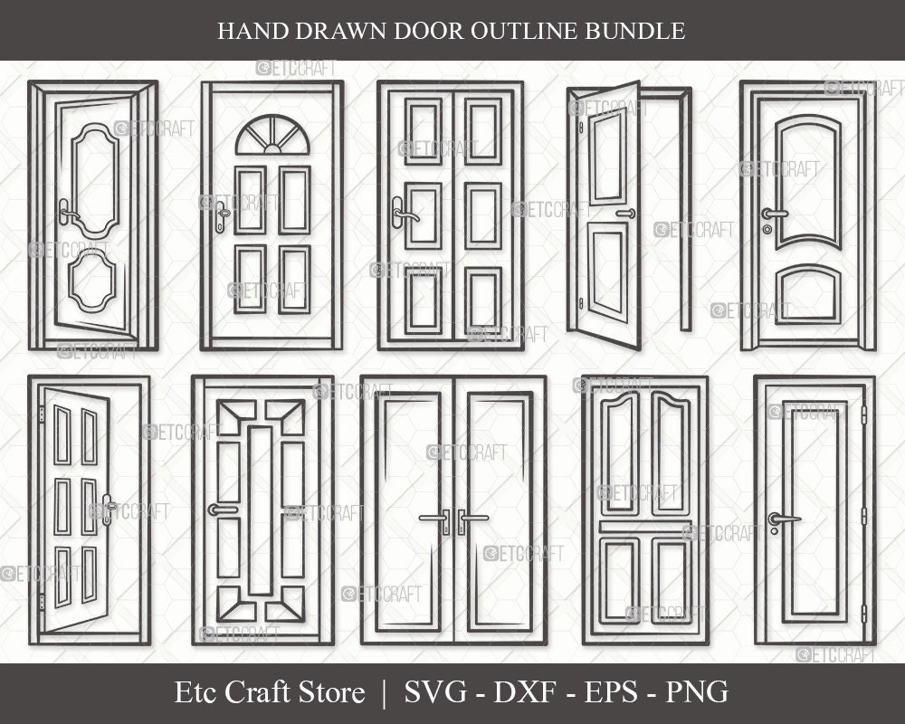 Door Outline SVG Cut File Open Boor Svg Door Frame Svg - Etsy Norway