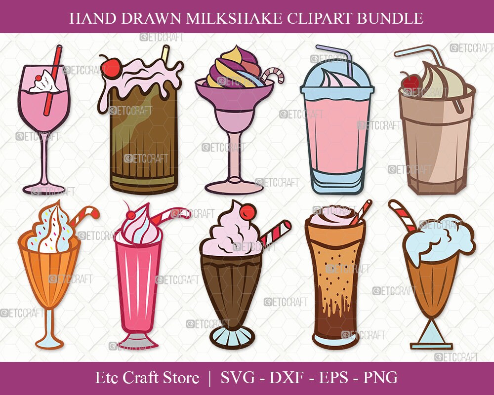 Milkshake Clipart SVG Cut File Drink Shake Svg Root Beer Float Svg ...