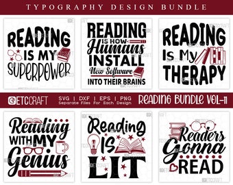 Reading is My Superpower Svg - Etsy