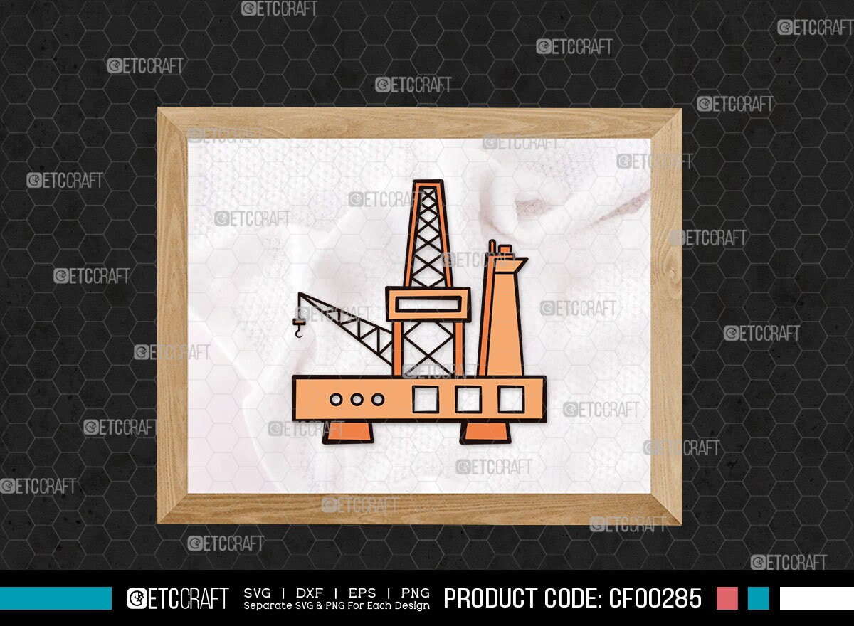 Oil Rig Clipart Oil Rig SVG Oil Derrick Svg Oil Well Svg - Etsy Canada