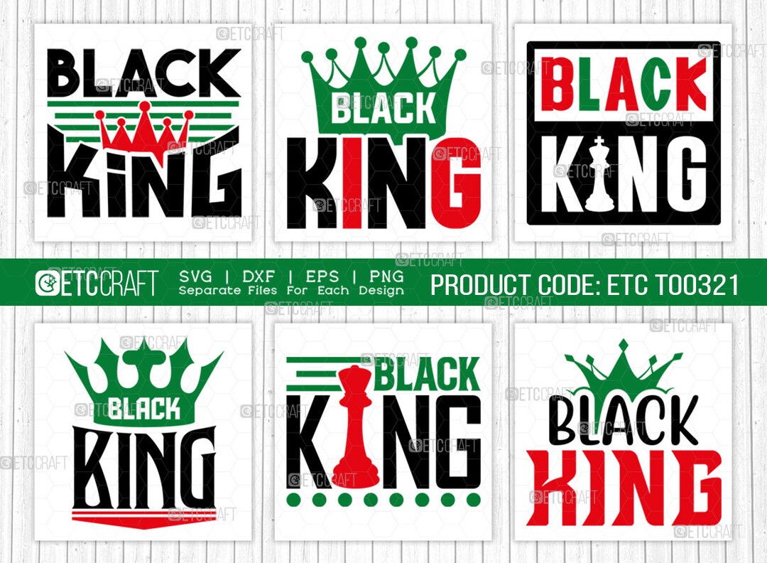 Black King SVG T-shirt Design Bundle-afro Lady African American Quote ...