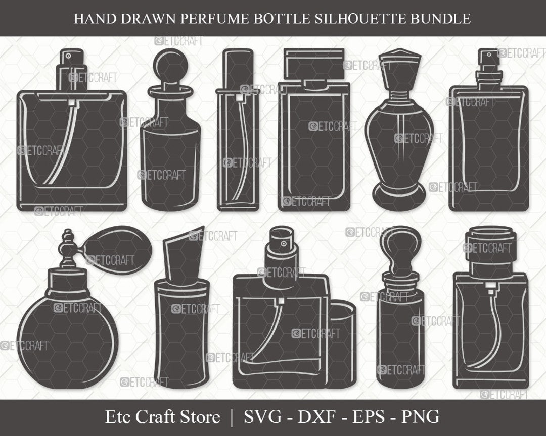 Perfume Bottle Silhouette SVG Scent Bottle Svg Womens Perfume Svg ...