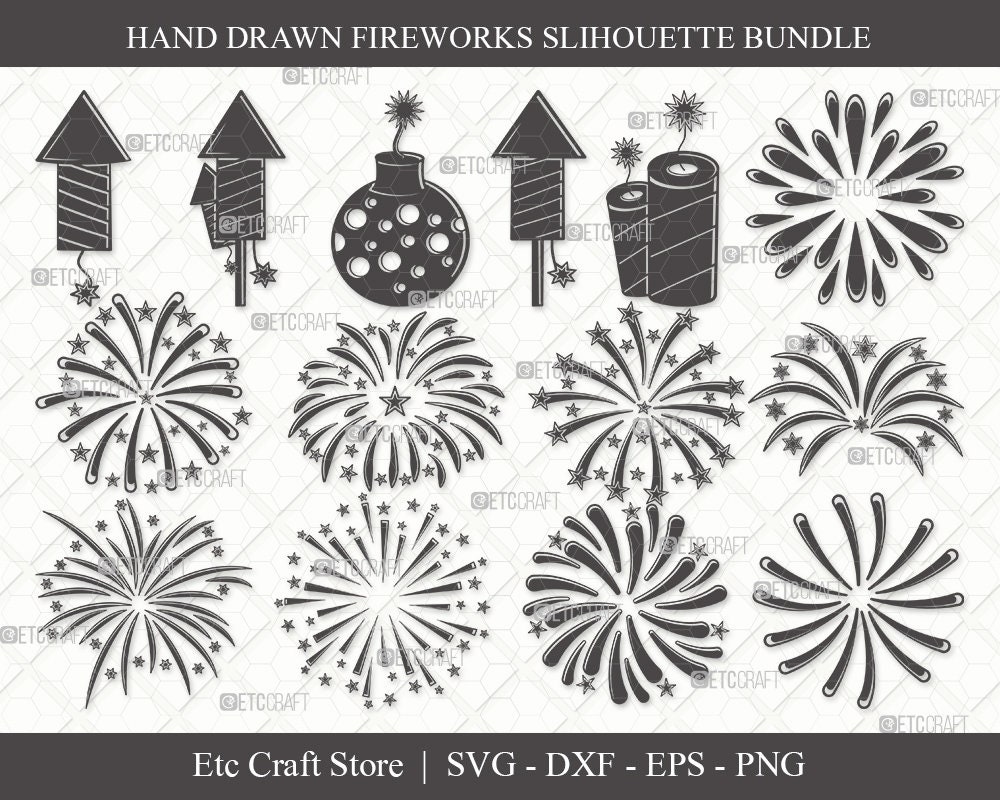4th of July SVG Digital Download Star Svg Firework Clip Art July 4th ...