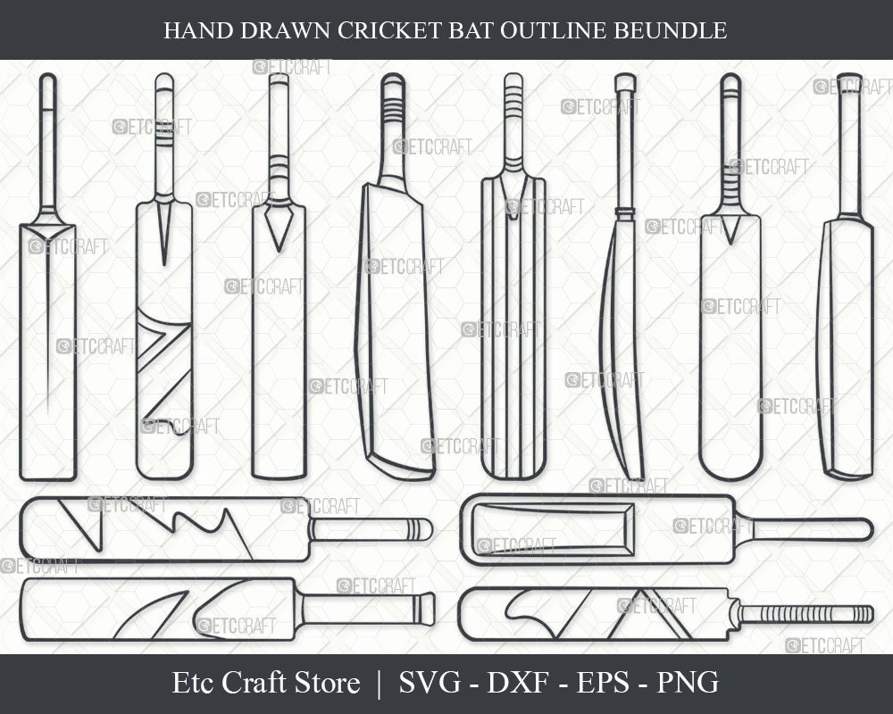 Cricket Bat Drawing Images at Ellie Ridley blog