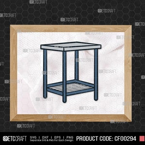 Side Table SVG, Side Table Clipart, Round Table Svg, Decorative Table ...
