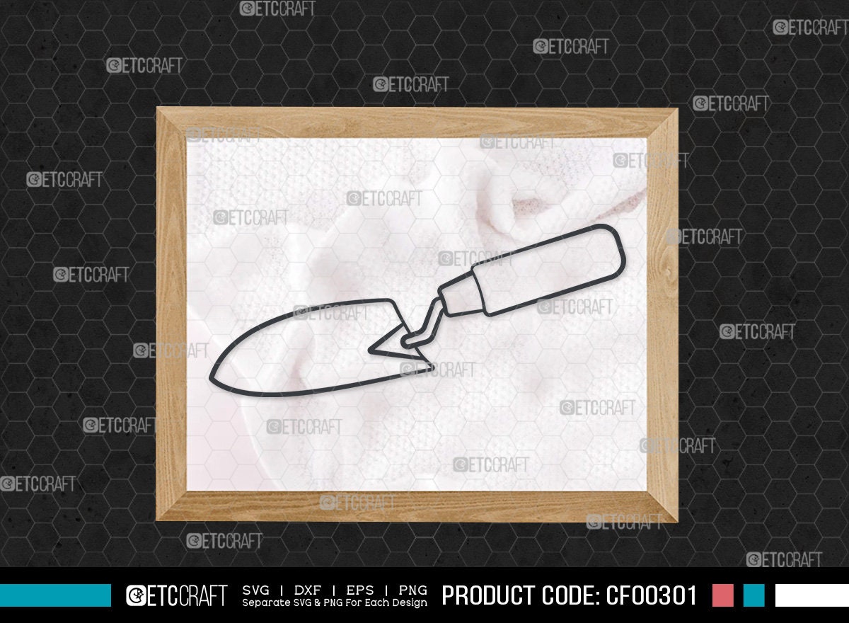 Trowel SVG Trowel Outline Bricklaying Trowel Svg Cement - Etsy