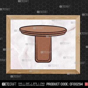 Side Table SVG, Side Table Clipart, Round Table Svg, Decorative Table ...