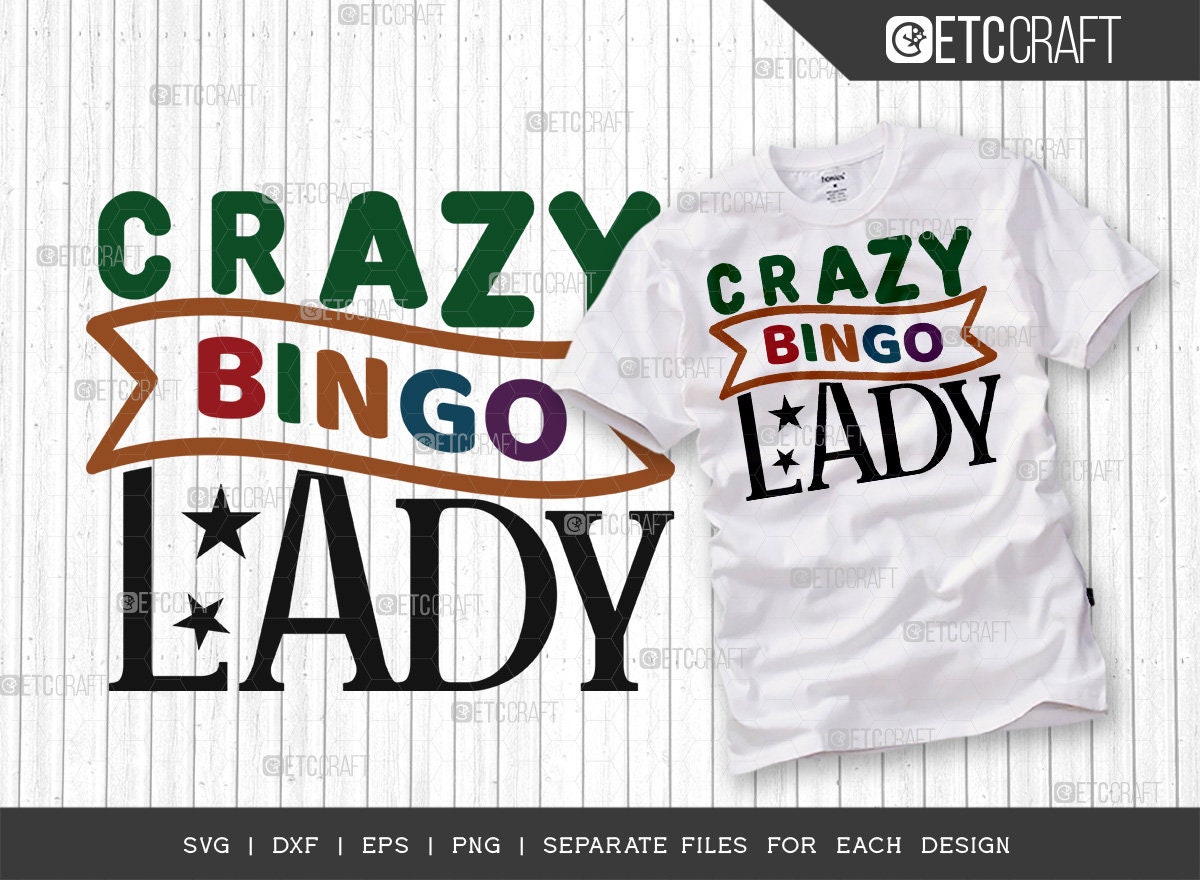 Crazy Bingo Lady SVG Bundle Bingo Svg Bingo Gift Svg Bingo - Etsy Canada