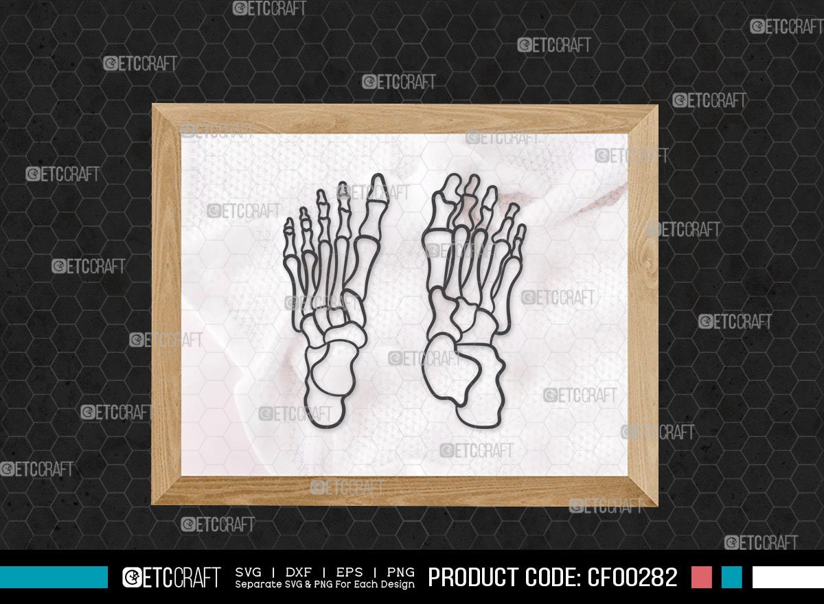 Cartoon Skeleton Foot