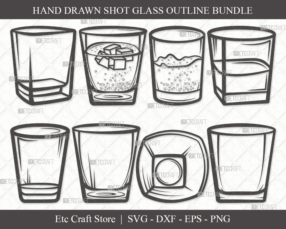 Shot Glass Drawing