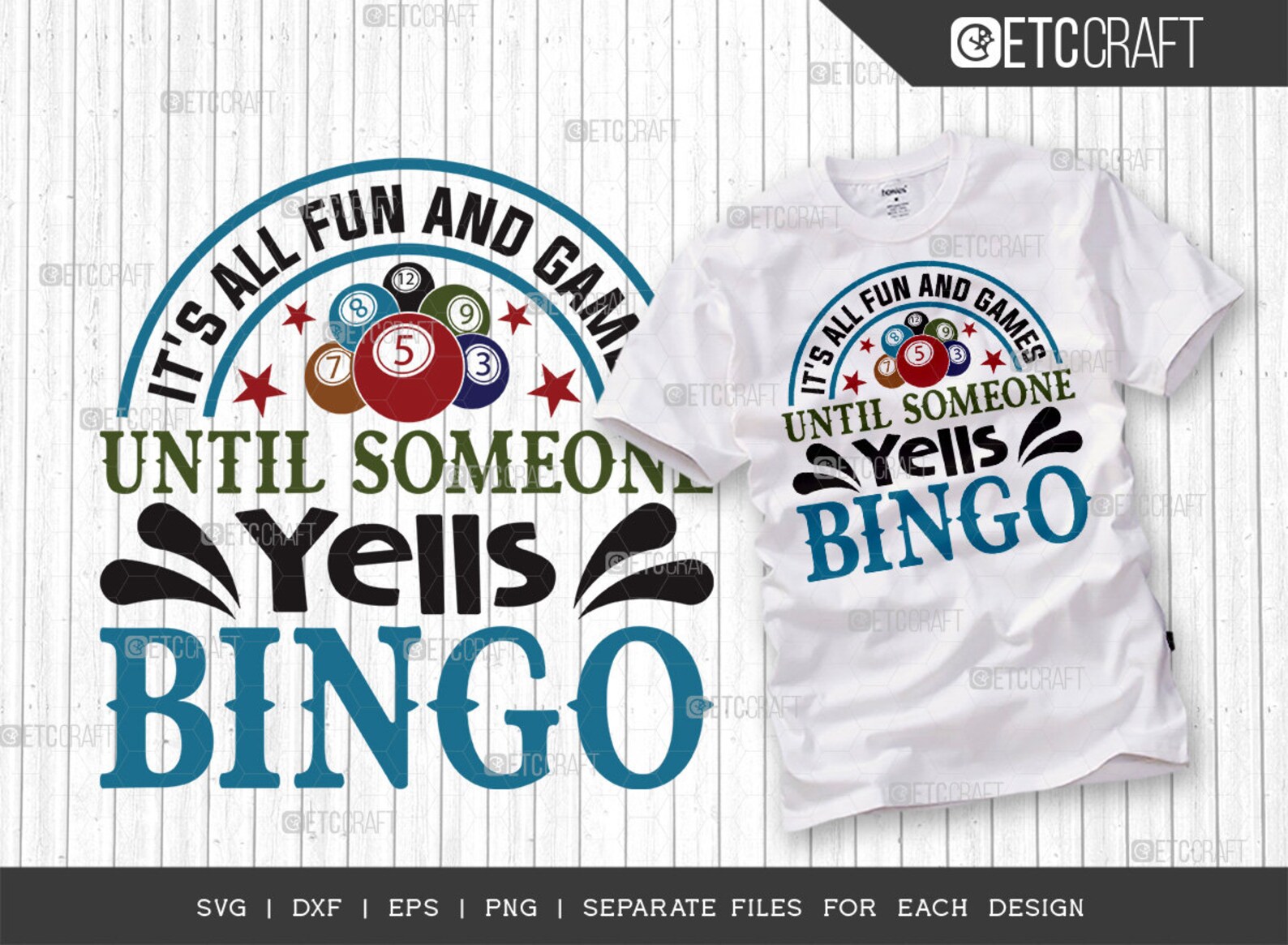 Its All Fun And Games Until Someone Yells Bingo Svg Etsy