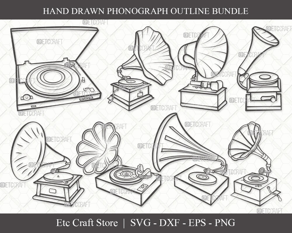 Record Player Outline