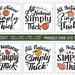 All Natural Simply Thick SVG Bundle | Funny T-shirt Design | Cricut for ...
