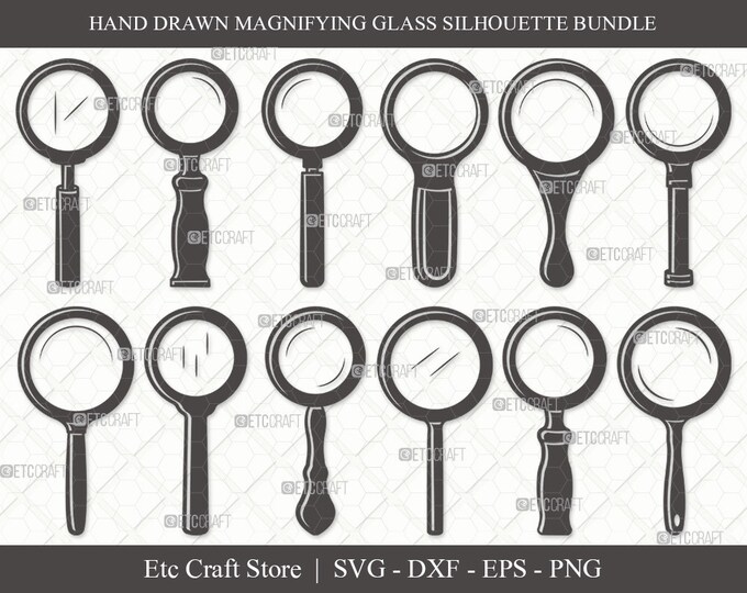 Magnifying Glass Svg, Spyglass Svg, Magnifying Glass Vector / Clipart ...