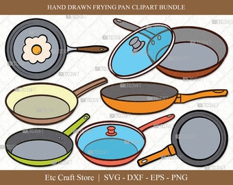 Iron Skillet Clipart - Etsy