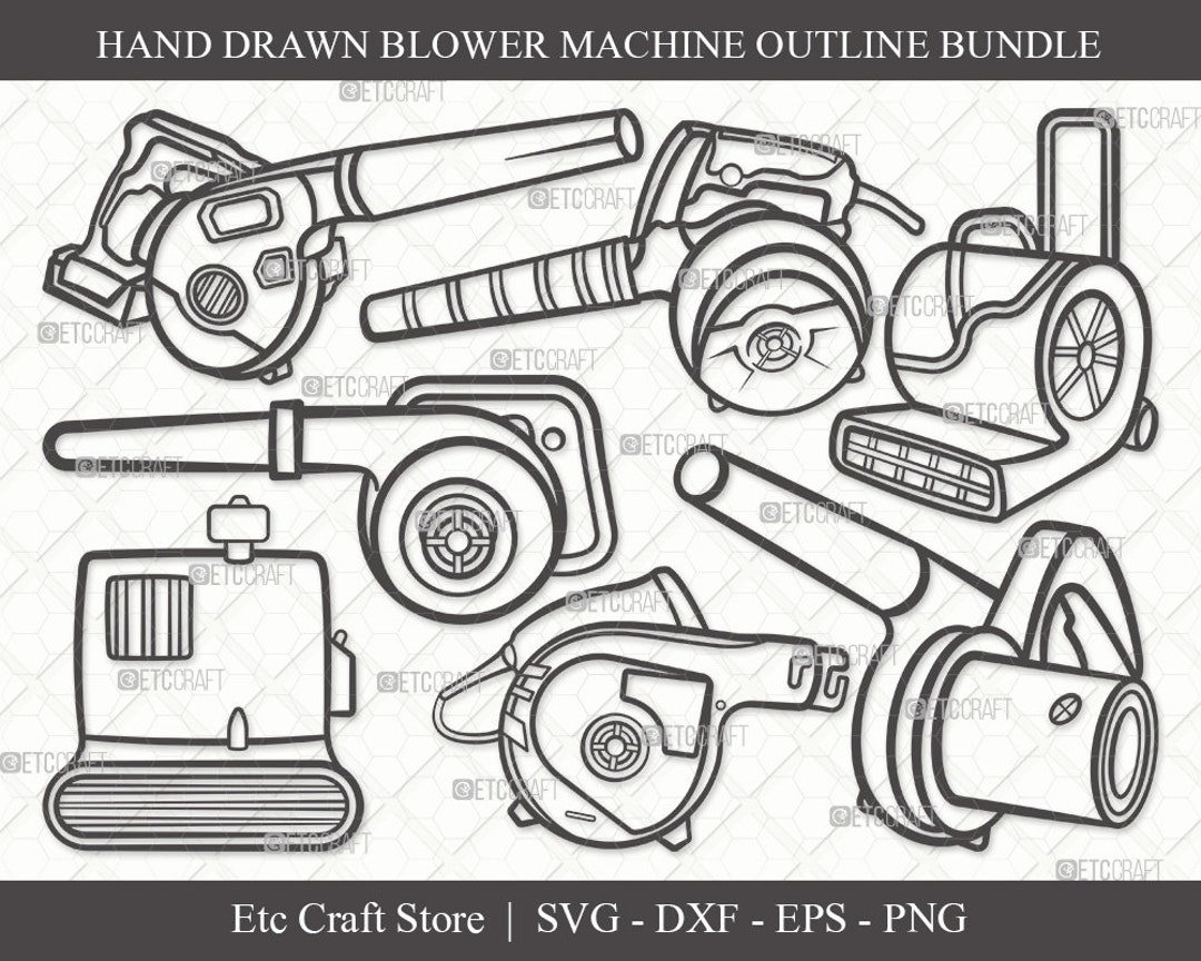Blower Machine Outline SVG Cut File Blower Machine SVG - Etsy UK