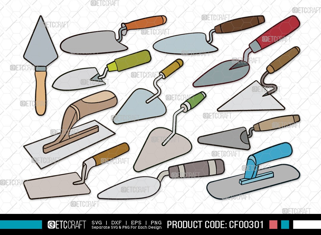 Trowel SVG, Trowel Clipart, Bricklaying Trowel Svg, Cement Trowel Svg ...