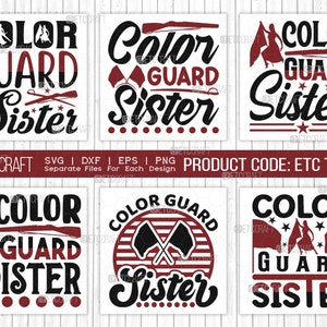Color Guard Sister SVG Bundle, Marching Band Svg, Color Guard Svg ...