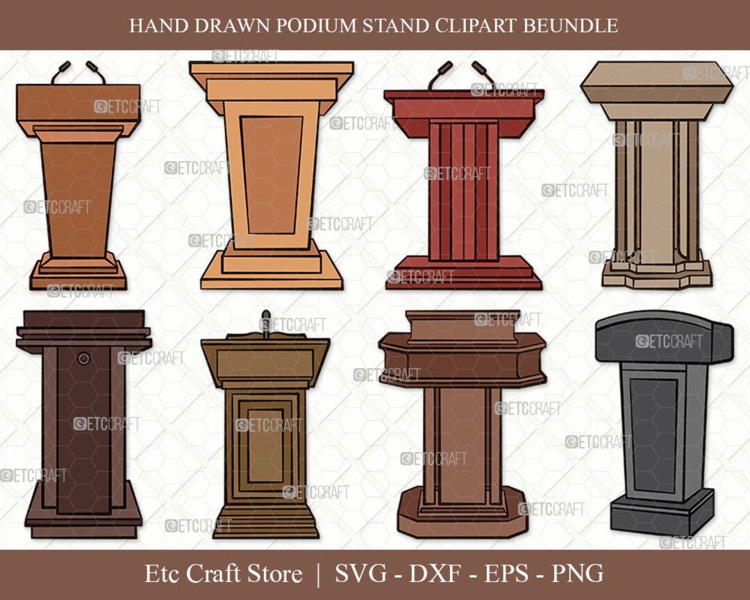 Podium Stand SVG, Podium Clipart, Speaker Podium Svg, Lecture Podium ...