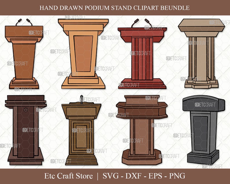 Podium Stand SVG Podium Clipart Speaker Podium Svg Lecture - Etsy Canada
