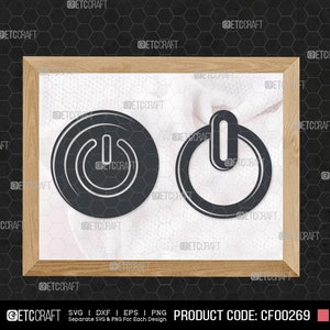 Power Button Silhouette Power Button Svg On-off Button Svg - Etsy Canada