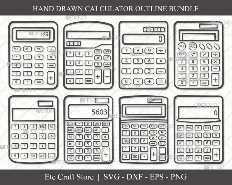 Calculator SVG Cut File Graphing Calculator Svg Printable - Etsy