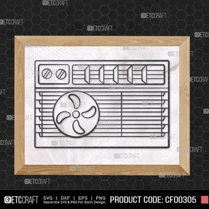 Air Conditioner SVG, AC Outline, Floor Standing Svg, Hvac Svg, Portable ...
