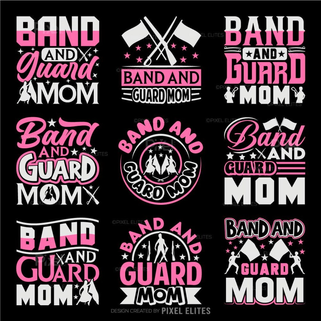 Band and Guard Mom SVG Bundle | Marching Band Mom Life Png Dxf Eps ...