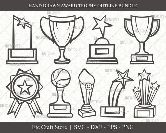Trophy Cup Outline