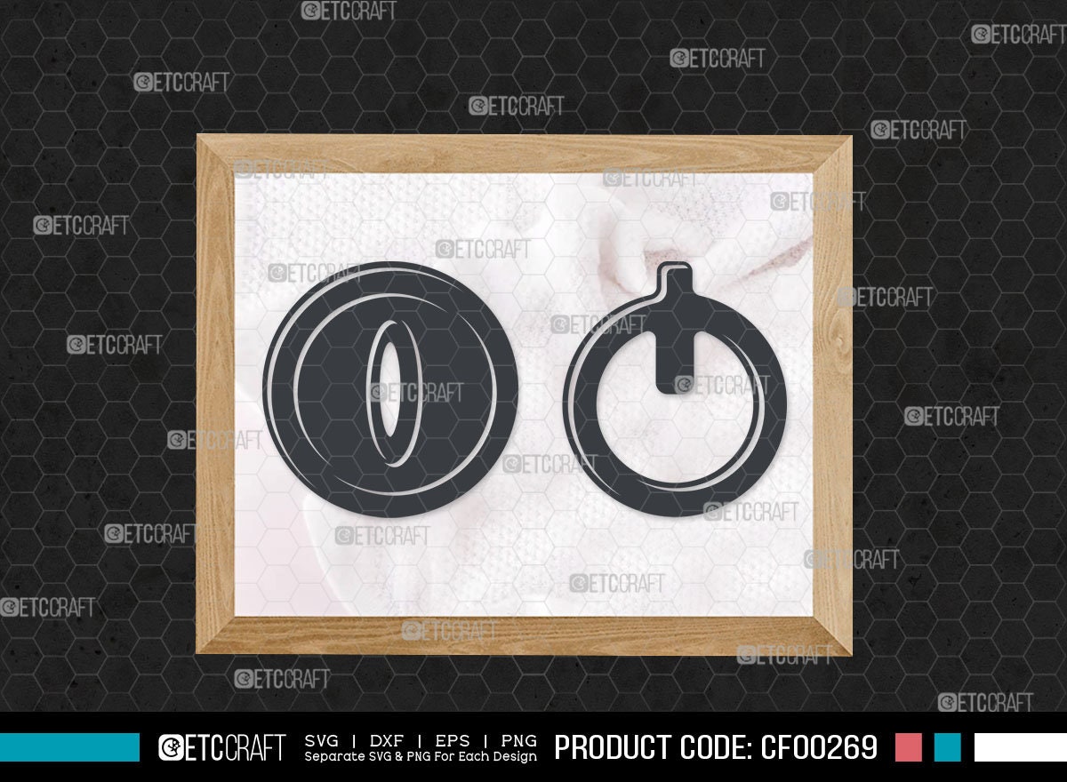 Power Button Silhouette Power Button Svg On-off Button Svg - Etsy Canada