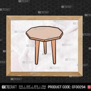 Side Table SVG, Side Table Clipart, Round Table Svg, Decorative Table ...