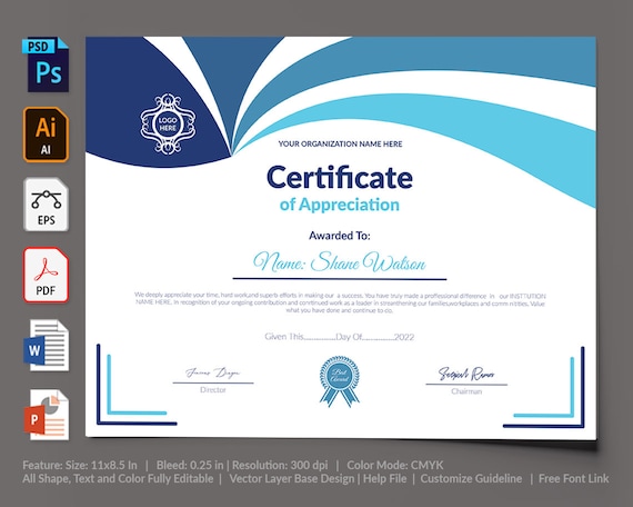 Certificate Template Ai