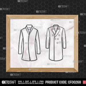 Men's Winter Coat Outline SVG Bundle (digital Download) - Etsy