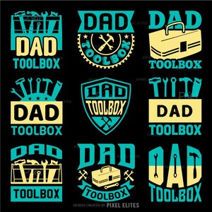 Dad Toolbox SVG Cut Files - Best Daddy Ever Father's Day Quote Design ...