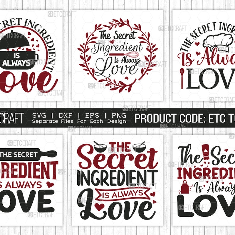 Ingredient Svg - Etsy