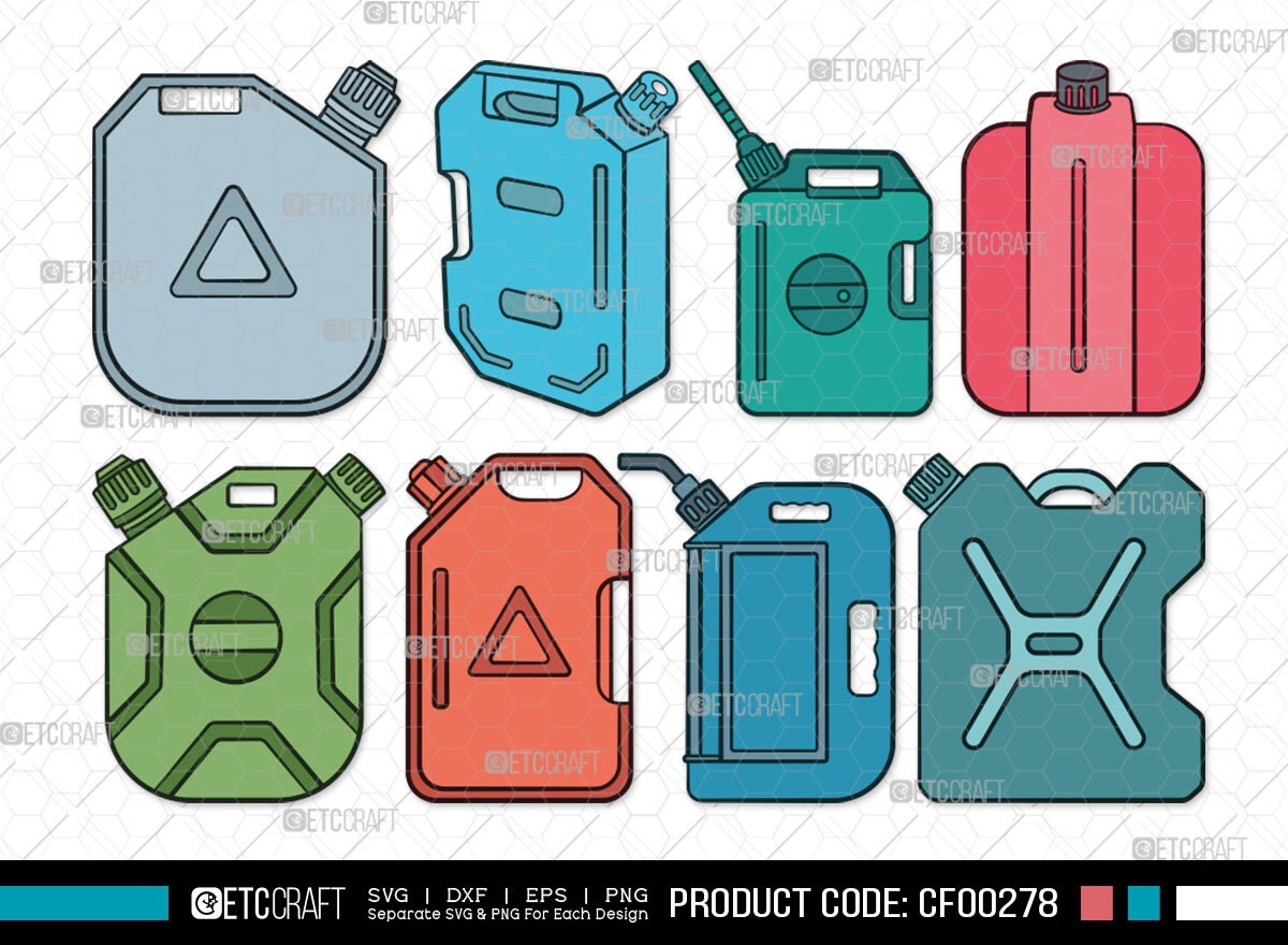 Fuel Transfer Tanks And Toolbox Clipart