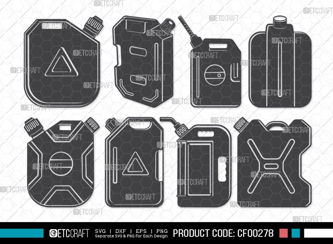 Fuel Tank Silhouette, Fuel Tank SVG, Gas Tank Svg, Gas Bottle Svg, Fuel ...