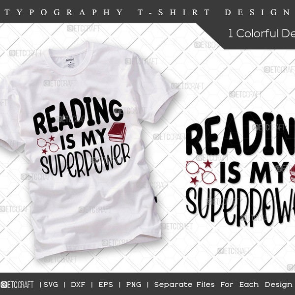 Reading is My Superpower - Etsy