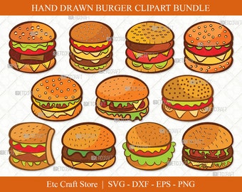 Burger Dxf File - Etsy