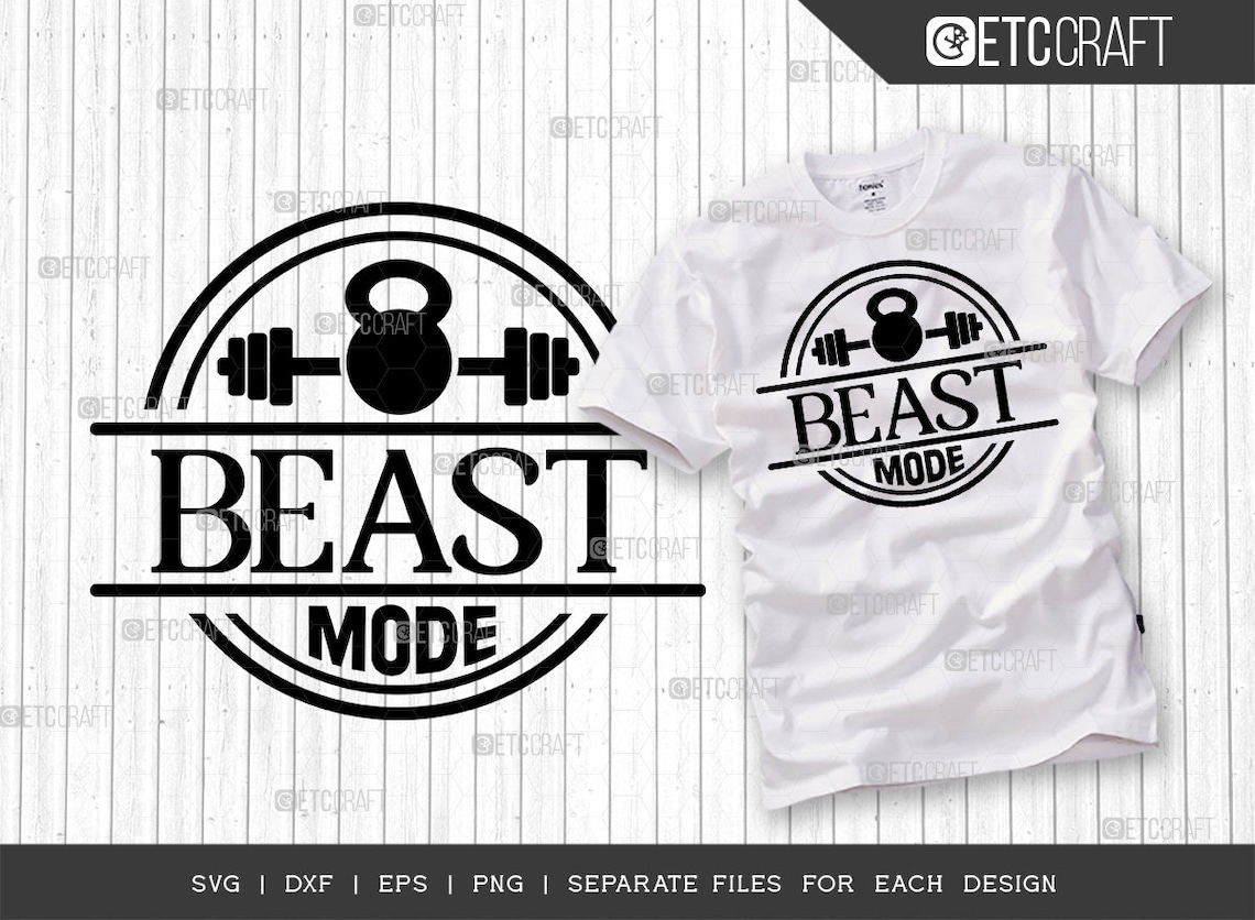 Beast Mode SVG Bundle Weights Svg Gym Svg Fitness Svg - Etsy Canada