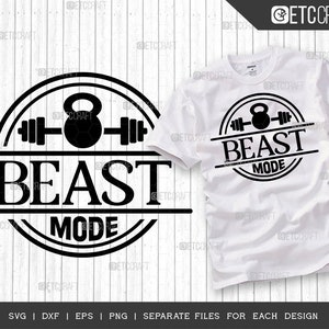 Beast Mode SVG Bundle Weights Svg Gym Svg Fitness Svg - Etsy Canada