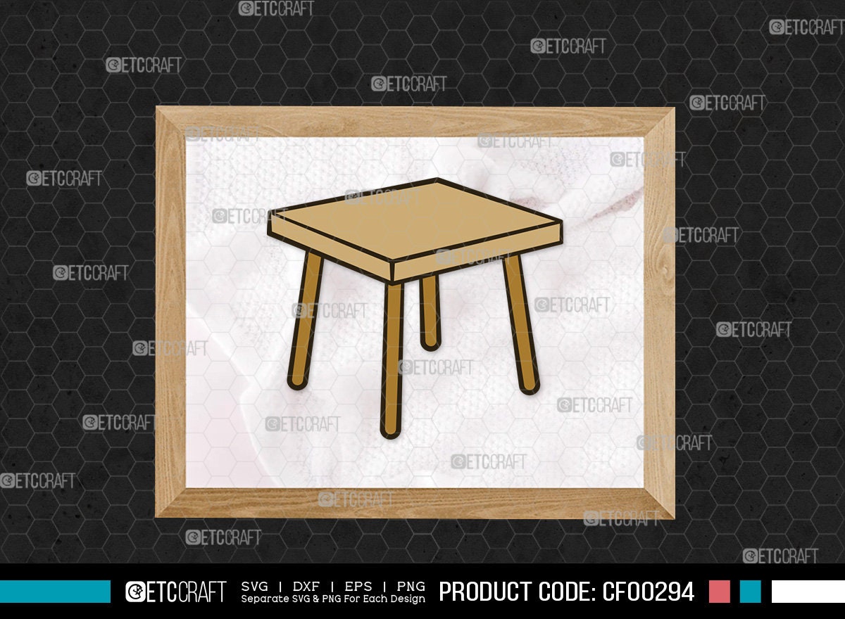 Side Table SVG Side Table Clipart Round Table Svg - Etsy