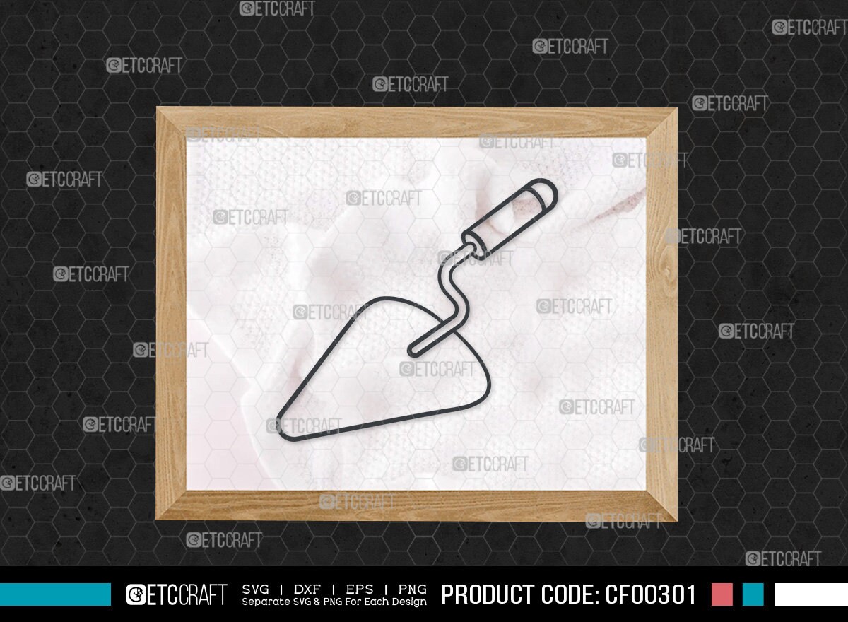 Trowel SVG Trowel Outline Bricklaying Trowel Svg Cement - Etsy