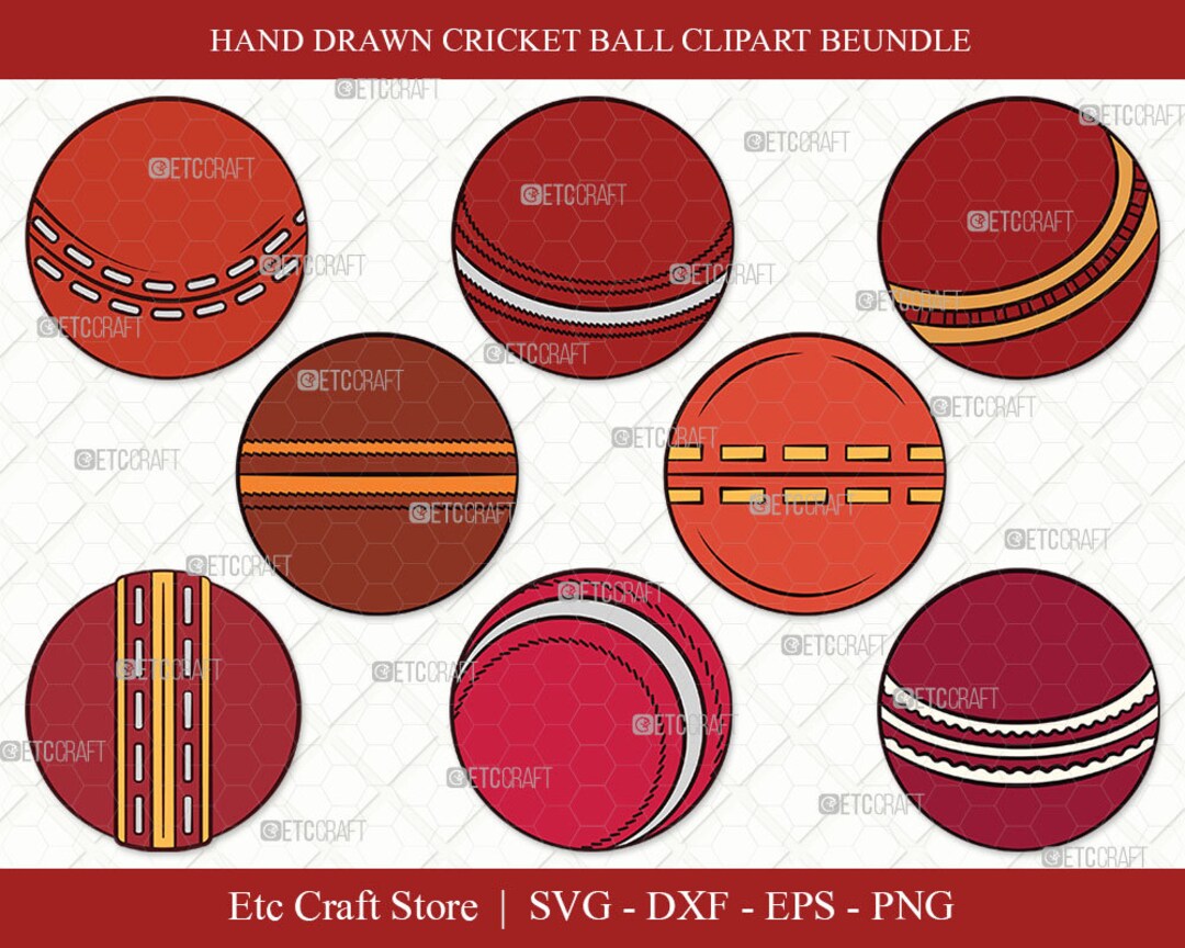 Cricket Ball SVG Ball Clipart Sports Svg Cricket Svg Ball - Etsy New ...