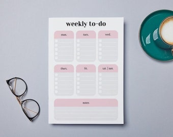 Printable To-do List (pink) - Etsy