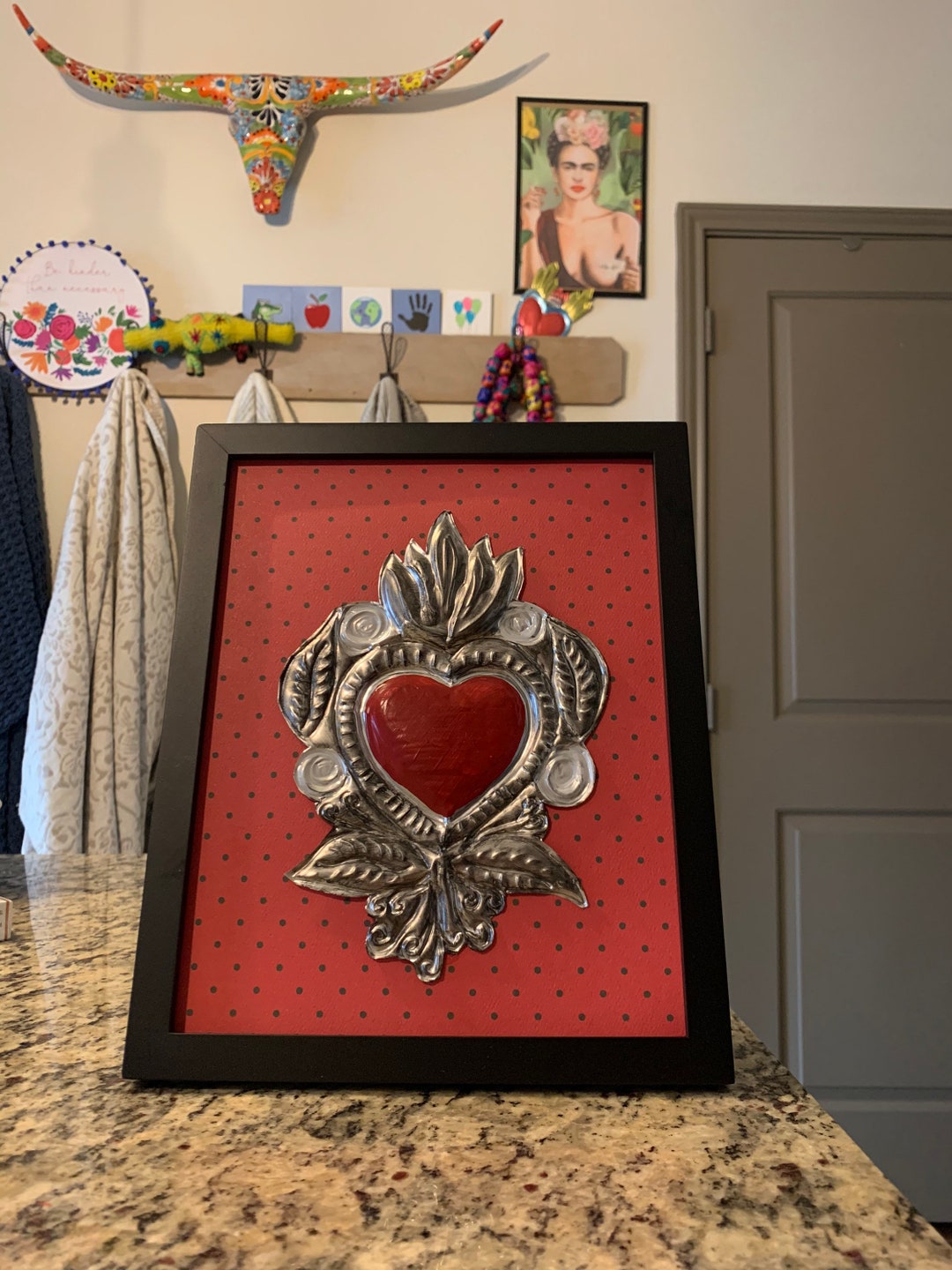 Red Heart Frame - Etsy
